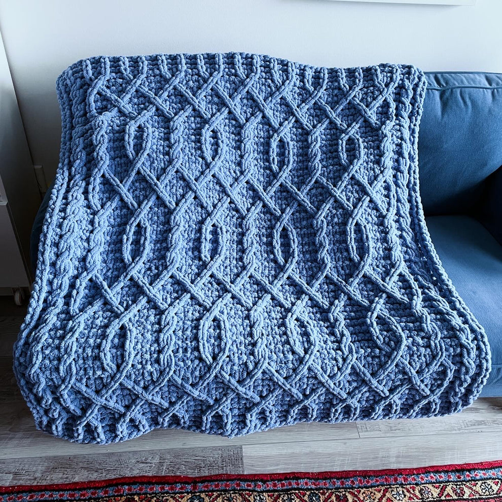 PATTERN: Celtic Twist Cable Blanket – ILoveMyBlanket
