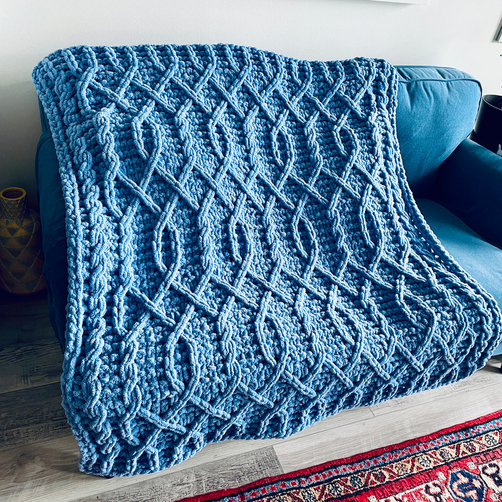PATTERN: Celtic Twist Cable Blanket – ILoveMyBlanket