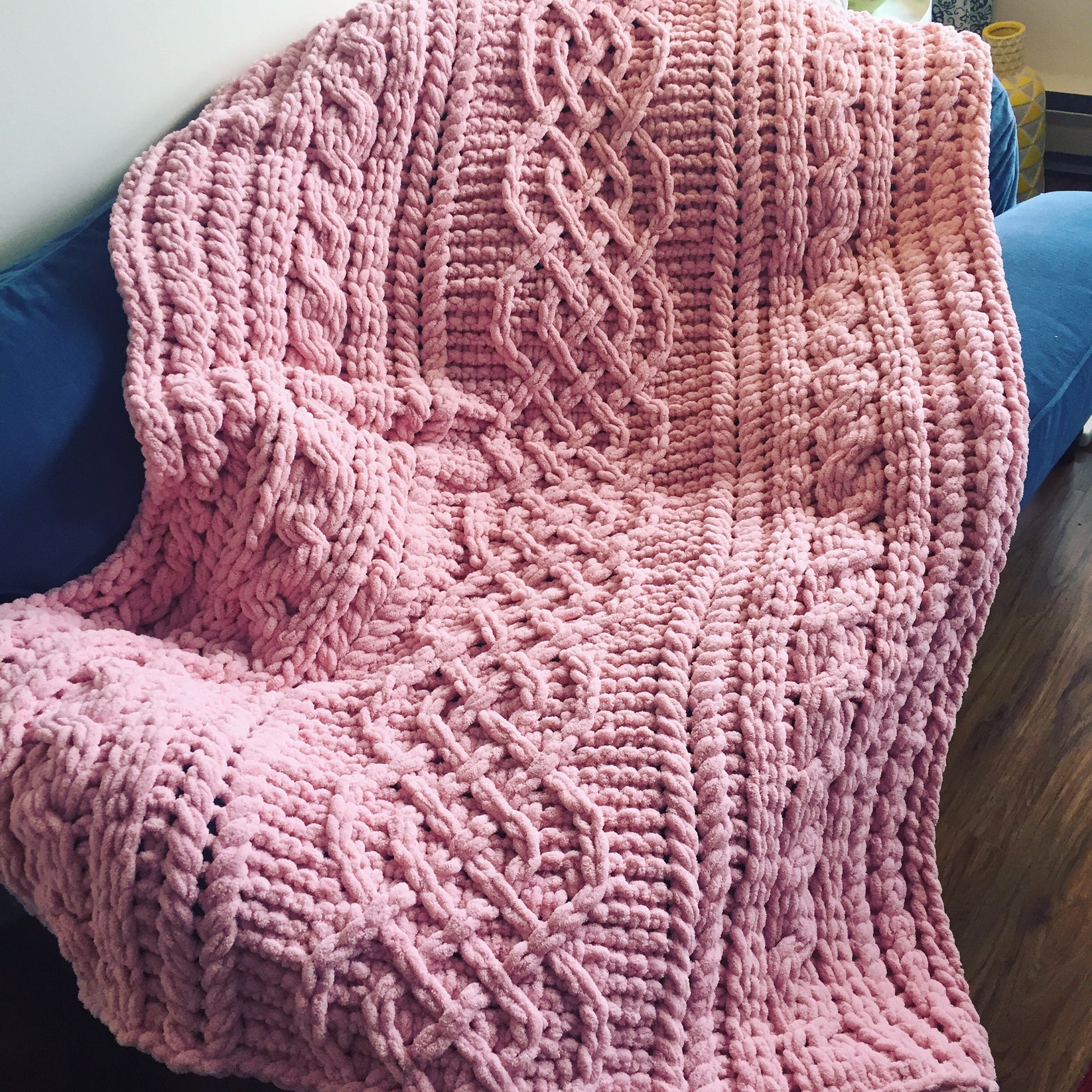 PATTERN: Extra-Long Celtic Cable Saxon Braid Blanket – ILoveMyBlanket