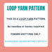 PATTERN: Easy Loop Yarn Garland – ILoveMyBlanket