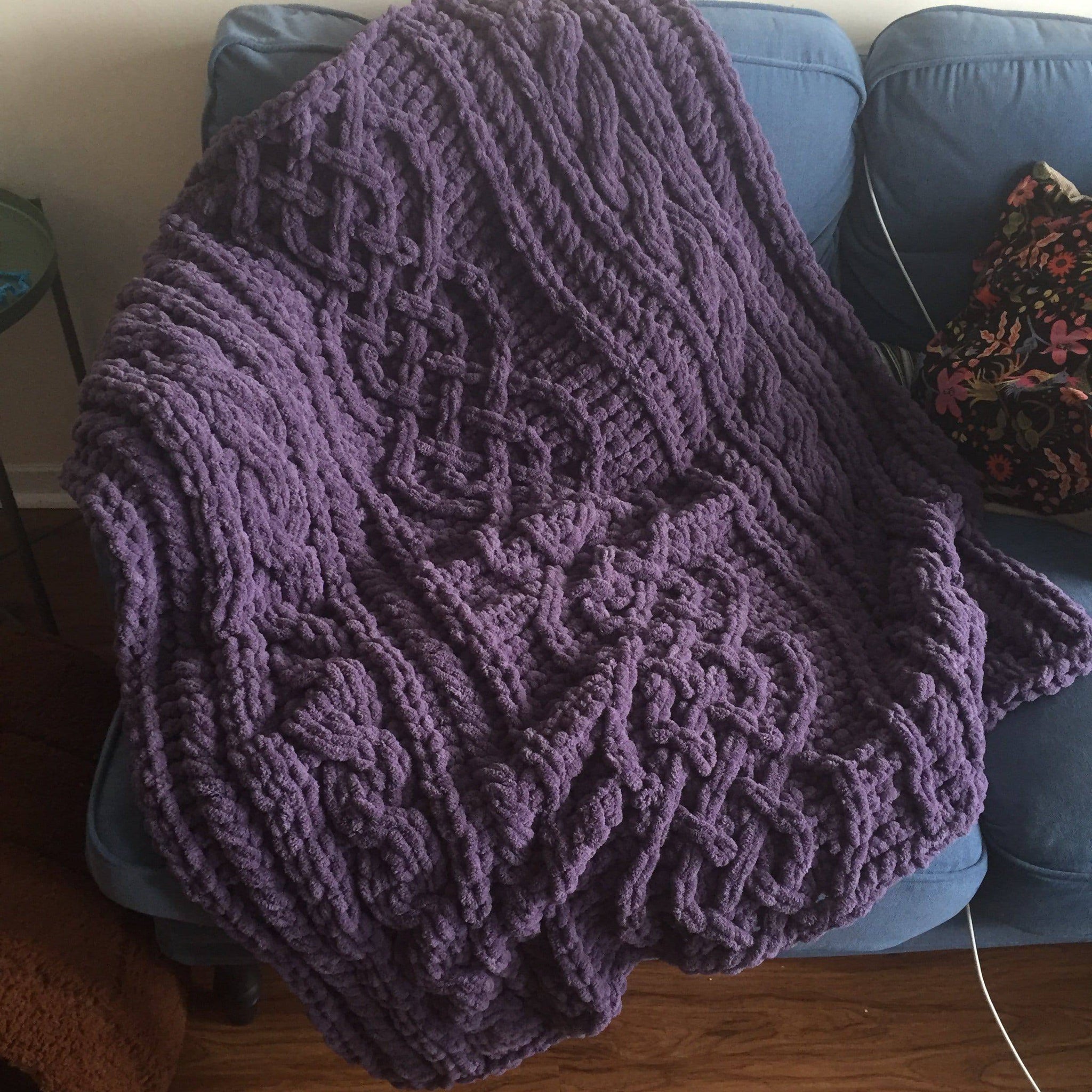 PATTERN: Chunky Celtic Cable Saxon Braid Blanket – ILoveMyBlanket