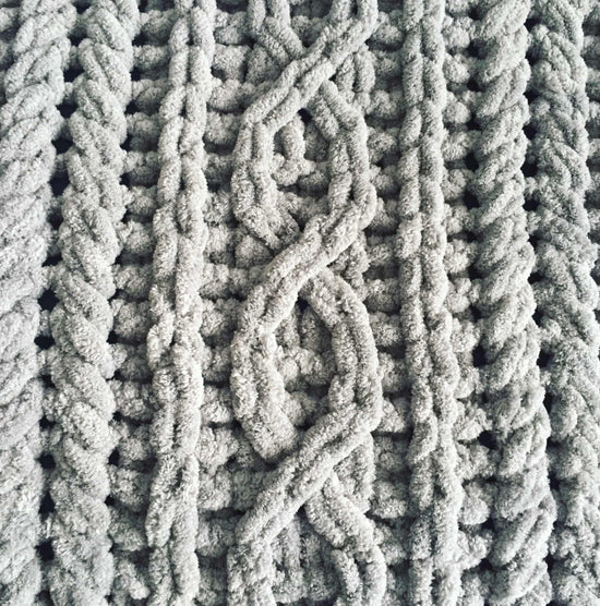 PATTERN: Repeating Rope Cable-Knit Blanket – ILoveMyBlanket