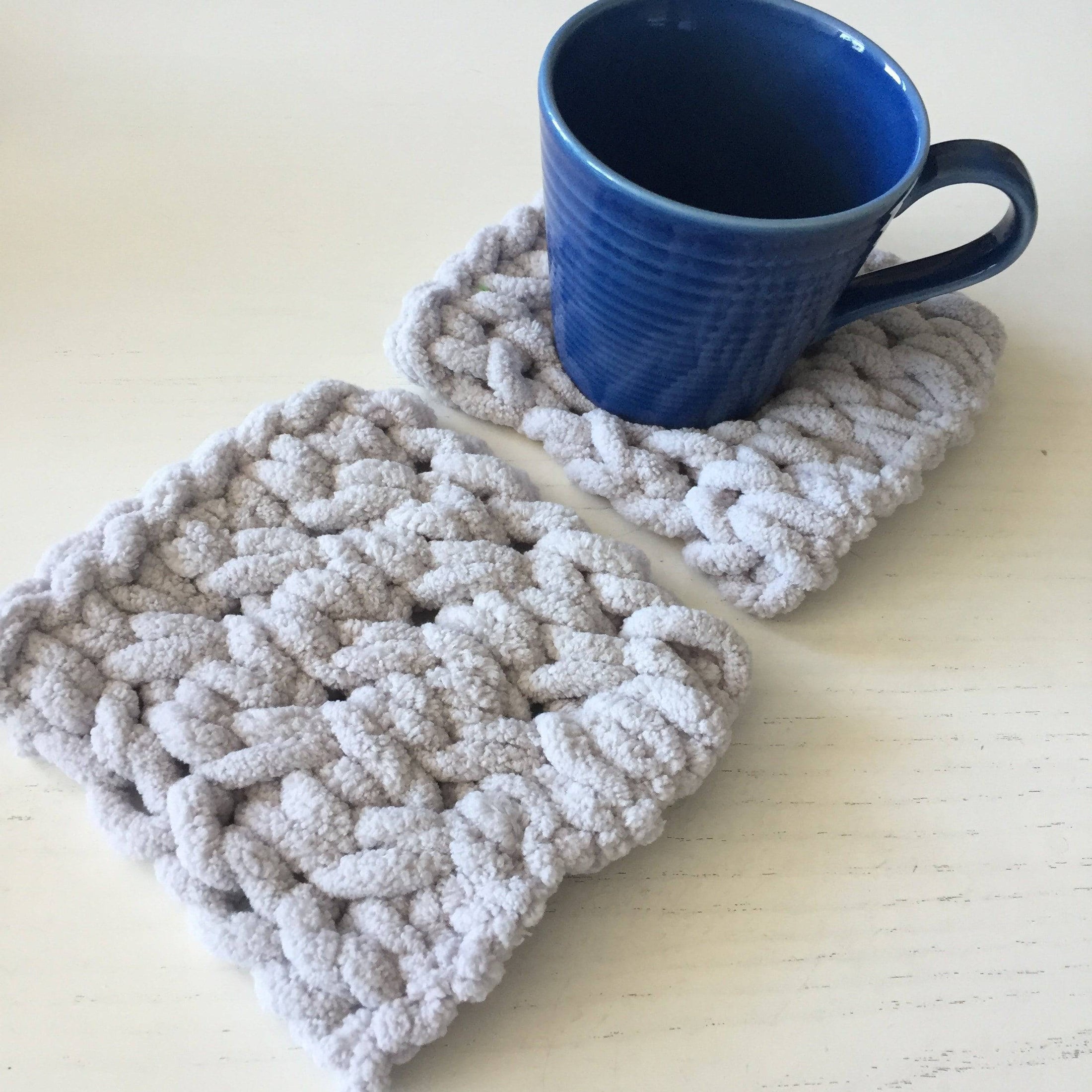 PATTERN: So Twisted Mug Rugs – ILoveMyBlanket